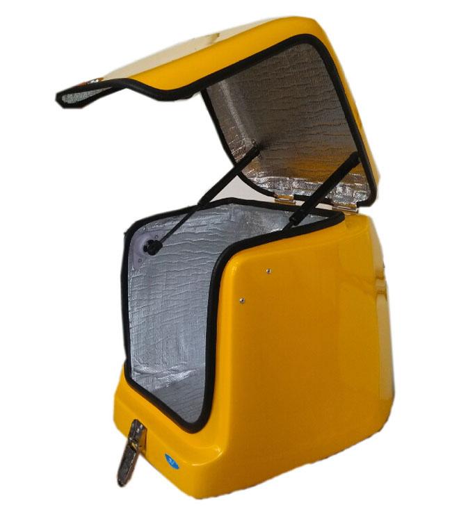 Durable Motorcycle Delivery Box , 67L Fiberglass Reinforced Pizza ...